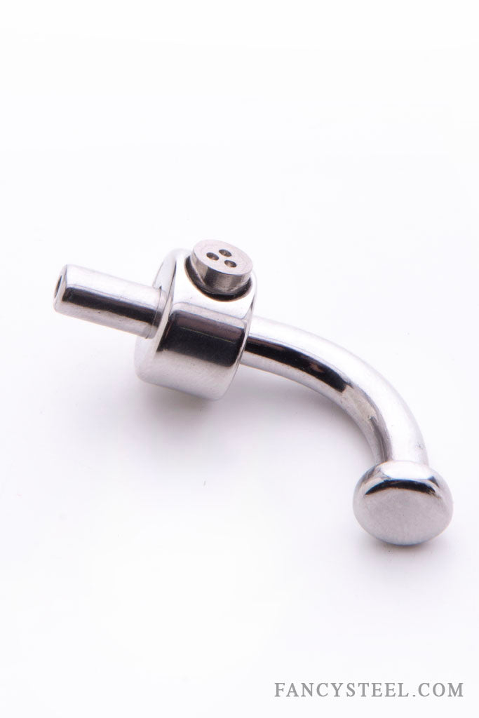 Locking Prince Albert Ring – Fancy Steel