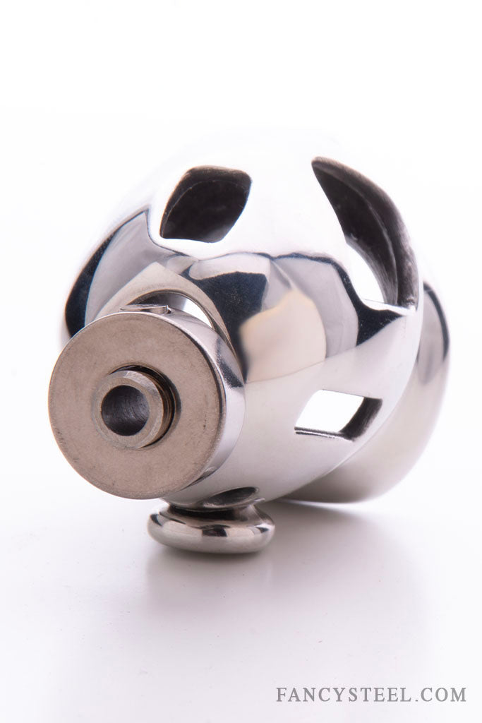 Locking Prince Albert Ring – Fancy Steel